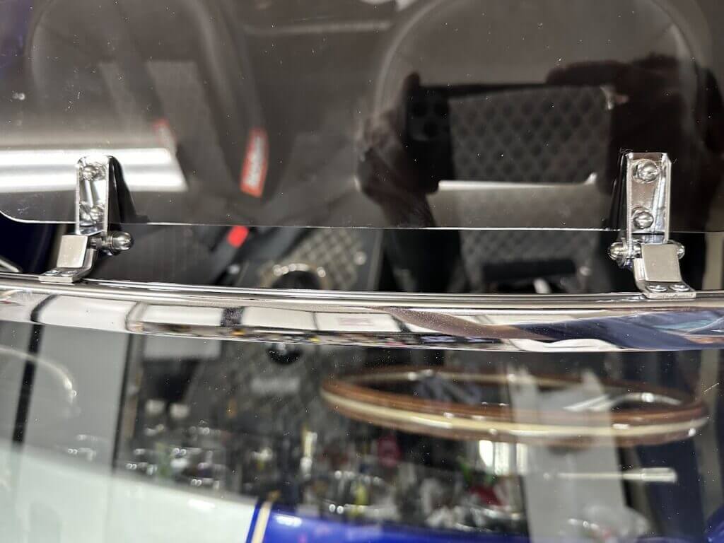 Rear view mirror and wind wings attached! - Cobra Dreams